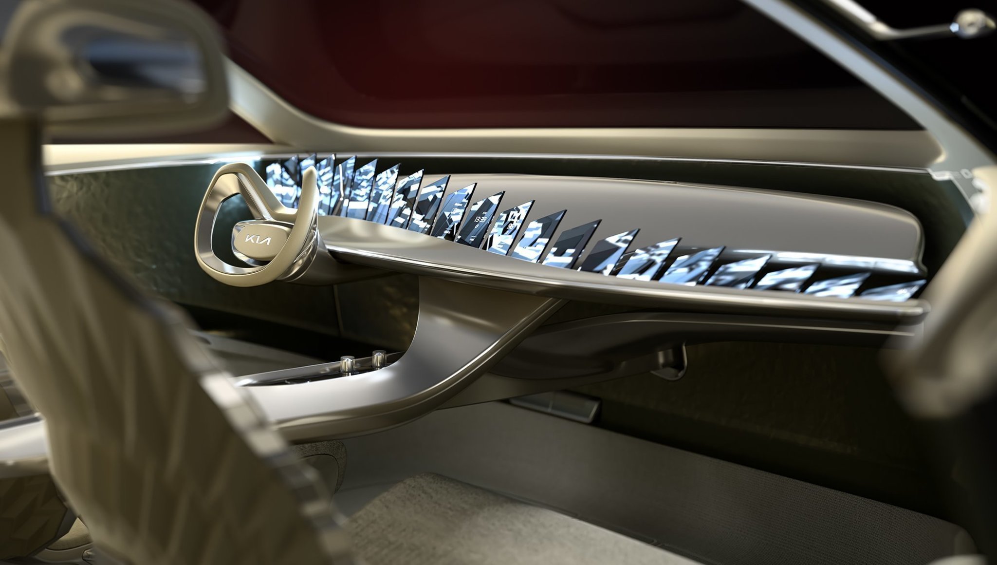 MESO – Kia Motors: Staggered Display Dashboard for Electric Concept Car
