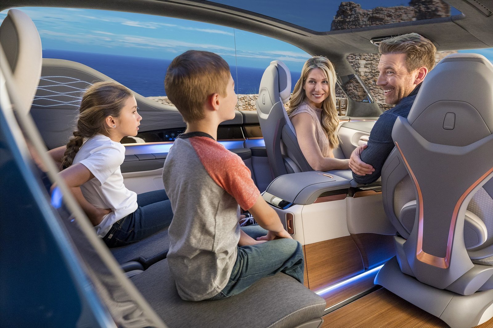 MESO – Yanfeng: Kinetic seat and media elements for autonomous car concept